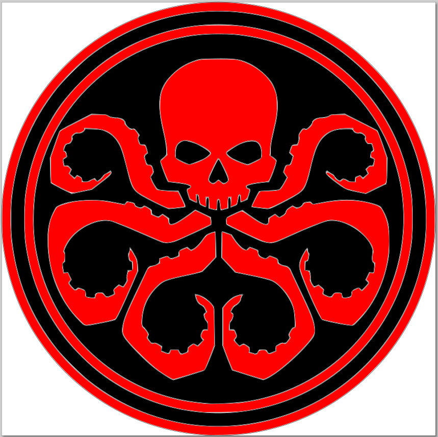 Hydra Skull Logo Laser SVG – On Points Designs