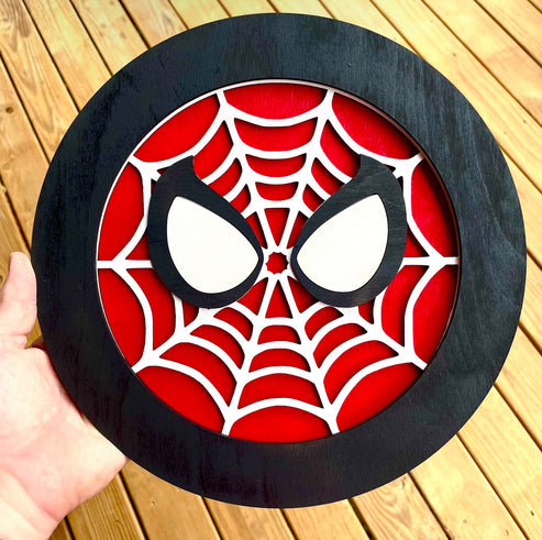 Web Slinger Stacked Sign SVG – On Points Designs