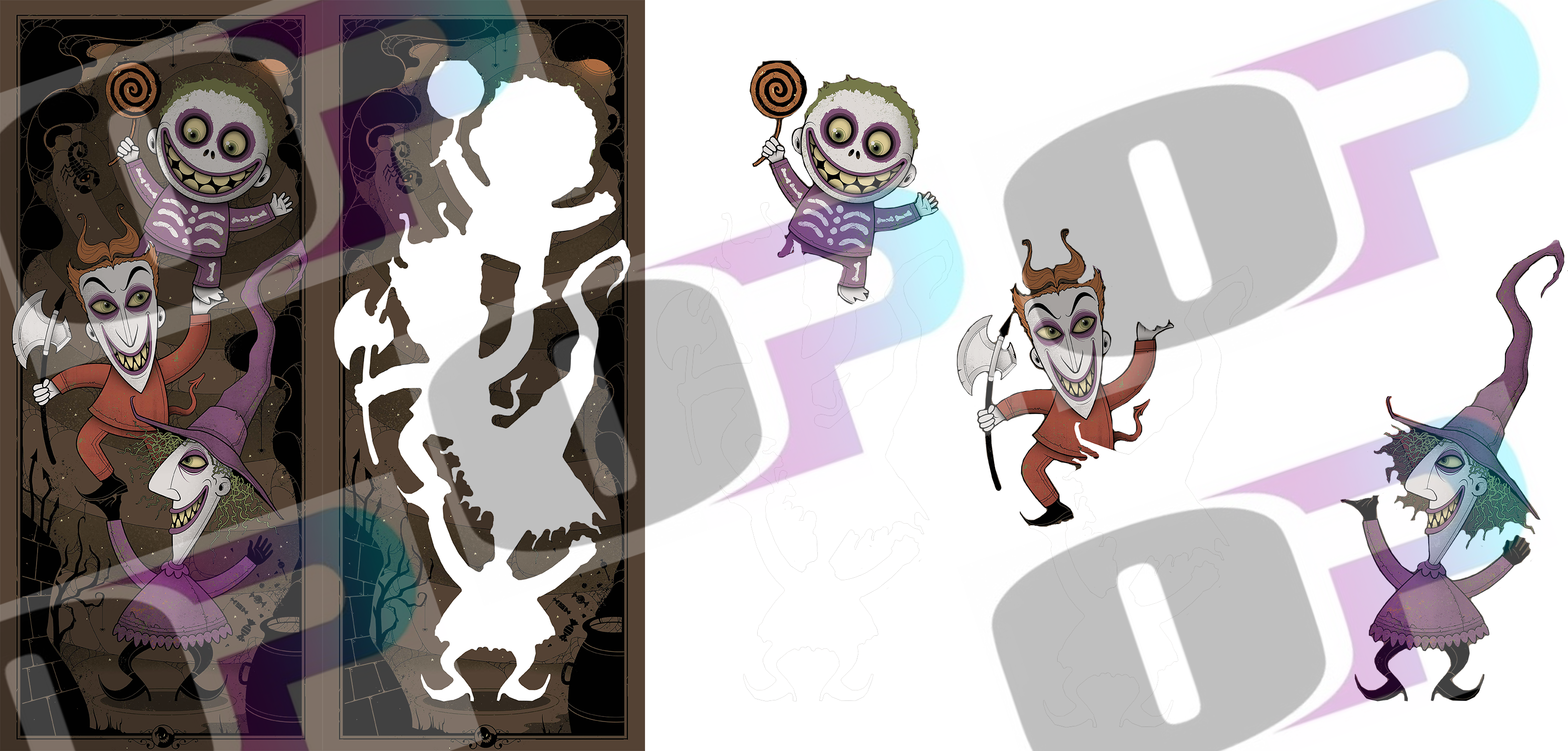 Tricksters 3 Stacked Image Sublimation SUB – On Points Designs